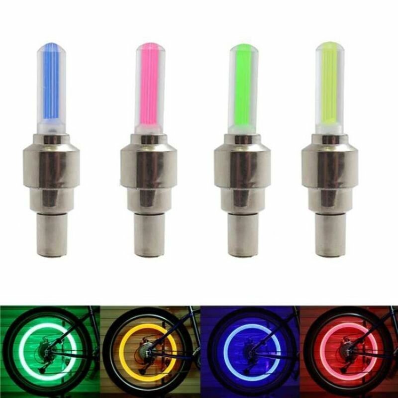 Эксклюзивные светодиодные фонари для спиц велосипеда в наборе 2 шт с питанием от батареи