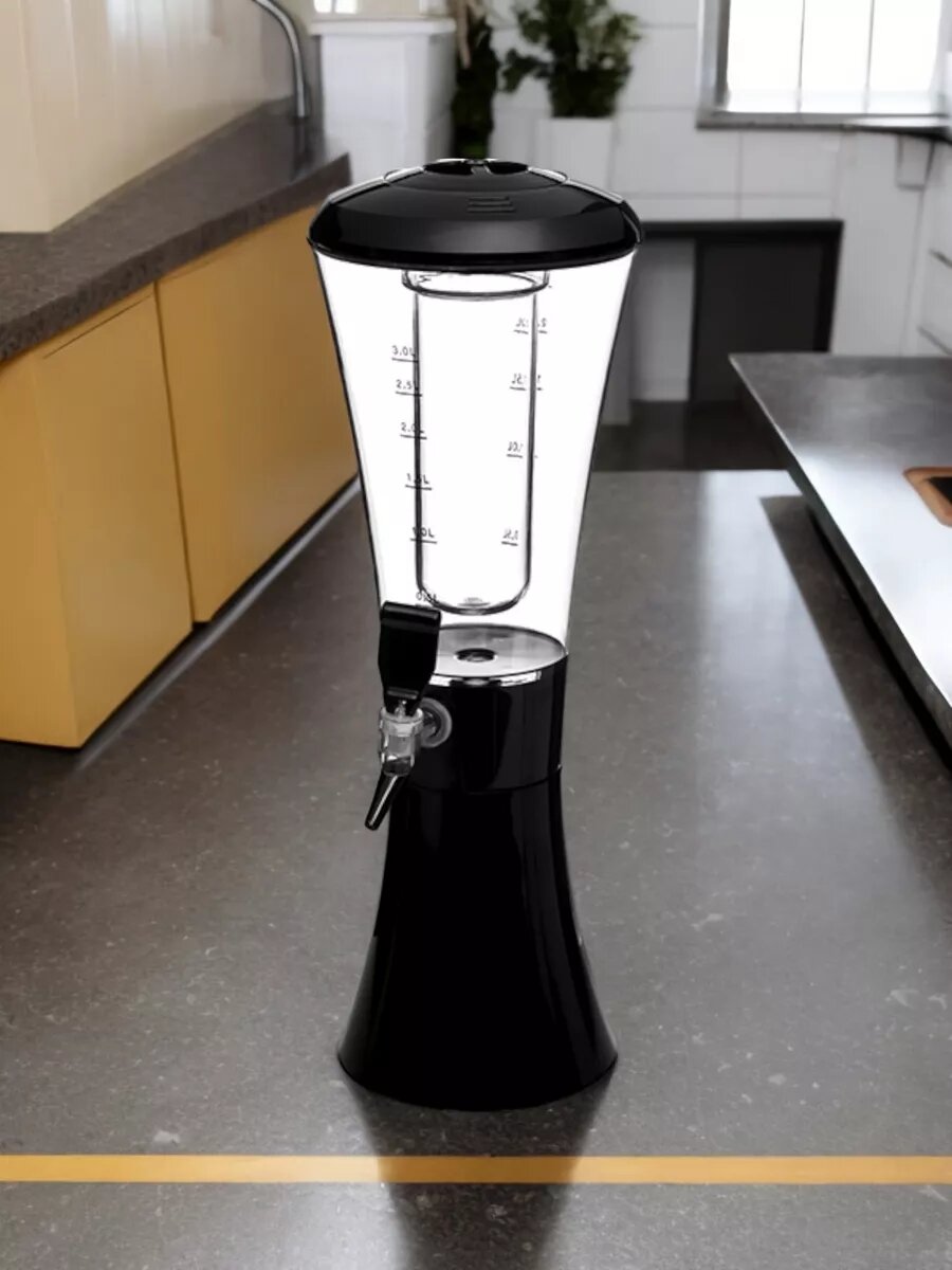 Диспенсер для напитков, пивная башня Prohotel, пластиковая, 3 л