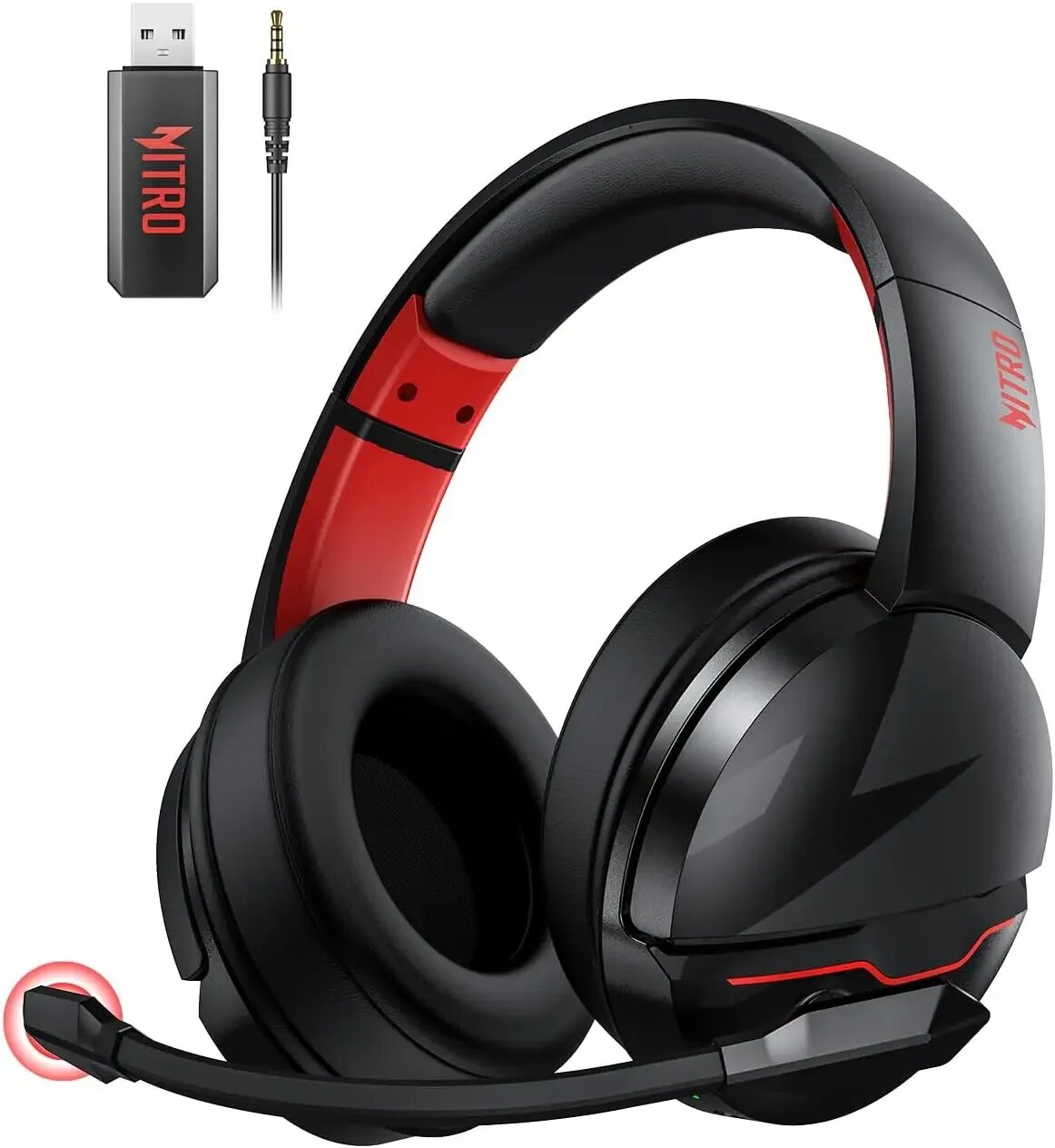 Игровые наушники MTR0 Red с микрофоном