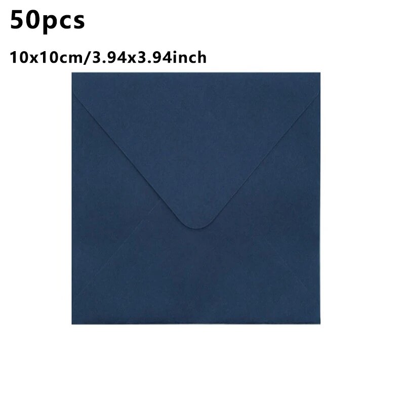 Квадратные конверты YANWEIBAN из крафт-бумаги 50pcs 10x10cm A