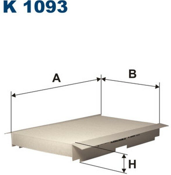 Фильтр салона FILTRON K1093 Citroen C2 1.1-1.6 9, 03->, C3 1.1-1.6 2, 02->, C4 1.4-2.0, 1.6hdi 11, 04->, Peu