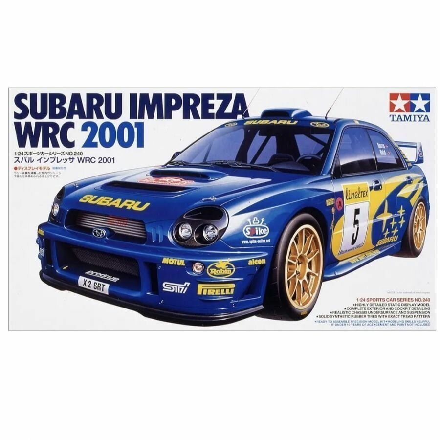 Tamiya TA24020 1/24 Impreza WRC 2001 Sports Car сборная модель автомобиль