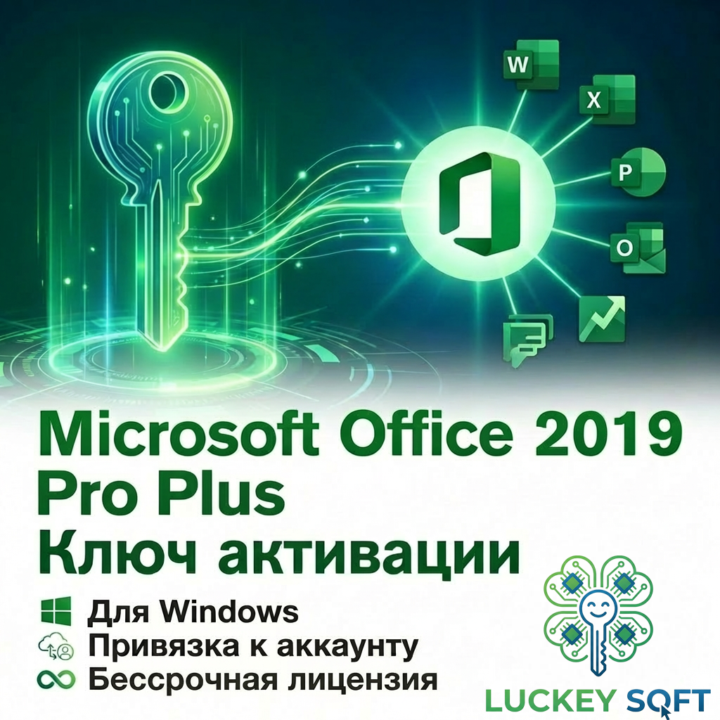 Ключ активации Microsoft Office 2019 Pro Plus для Windows с привязкой к аккаунту