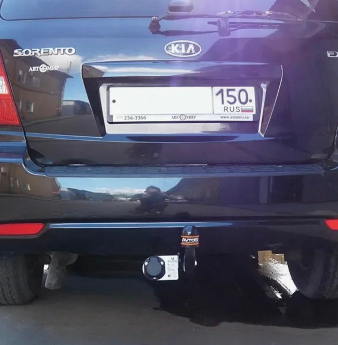 Фаркоп для Kia Sorento 2006-2009 Тип шара: A. Нагрузки: 1500/100 кг, KI 12