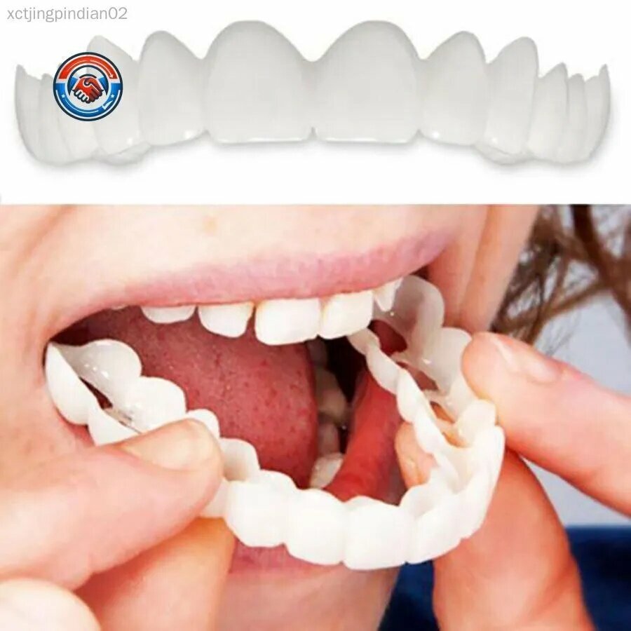 Съемные виниры Snap-On Smile верхняя и нижняя челюсть, комплект из 2 шт.