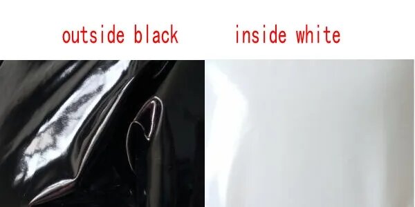 Двусторонняя одежда из ПВХ, мешок для мам с внутренними рукавами, L, black inside white, men
