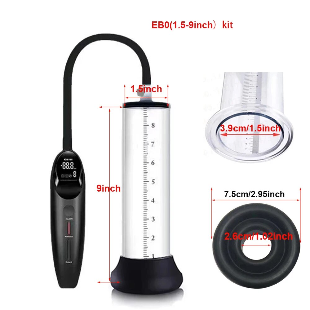 Вакуумный насос для пениса EB0(1.5-9inch)kit