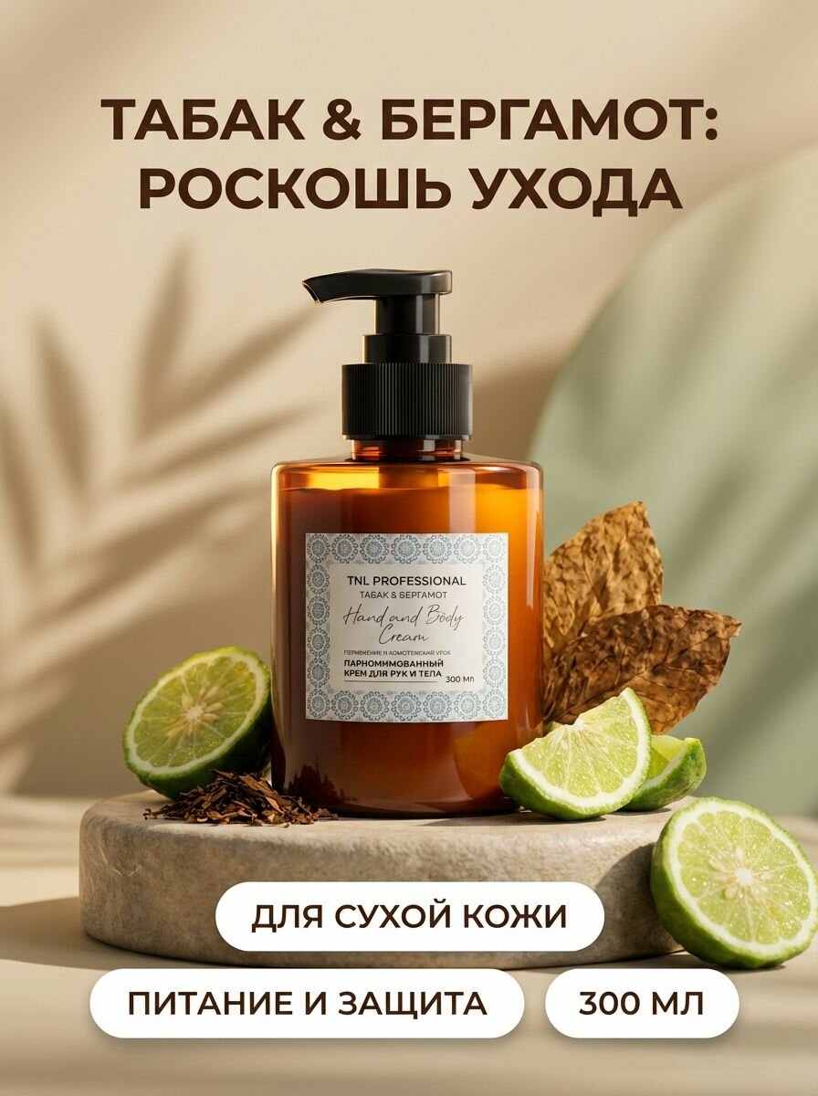 Крем для рук и тела Hand & Body Табак и бергамот TNL