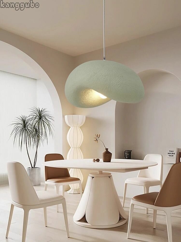 Люстра в форме облака в стиле ваби-саби