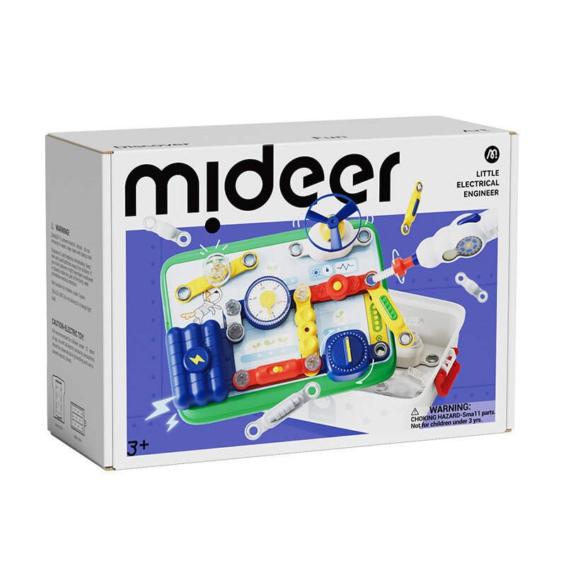 Электронный конструктор Mideer для сборки электрических цепей, экспериментальная игрушка для детского сада, набор для изучения науки для младших школьников, подарок.