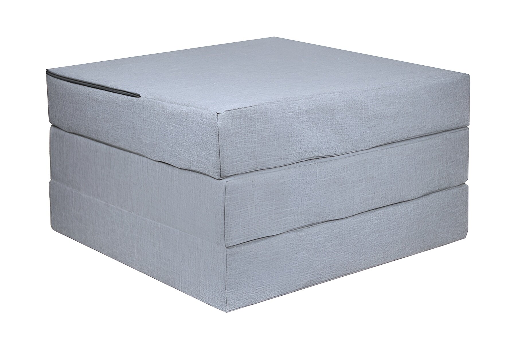 Пуф трансформер кровать раскладушка 120х195 см. светло-серый