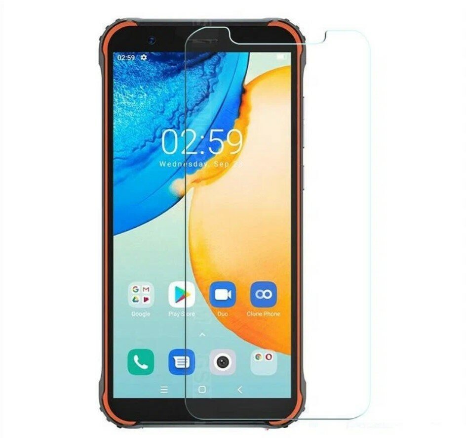 Защитное стекло MyPads Forti Glass для телефона Blackview BV4900 / BV4900 Pro / BV4900S с олеофобным покрытием