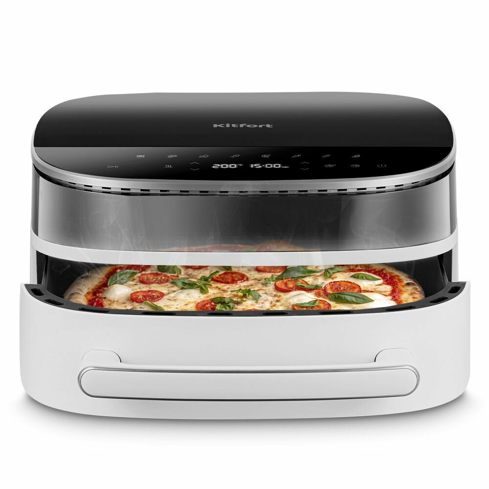 Аэрогриль Kitfort, КТ-8150, 2850 Вт, 6 л, электронное управление, автопрограммы