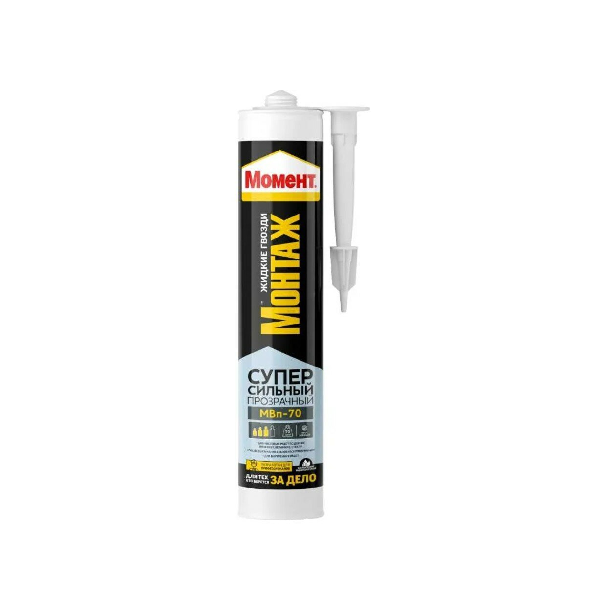 Клей монтажный момент монтаж суперсильный мвп-70, 280 г, прозрачный