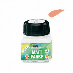 Краска акриловая матовая Hobby Line, лосось, 20 мл