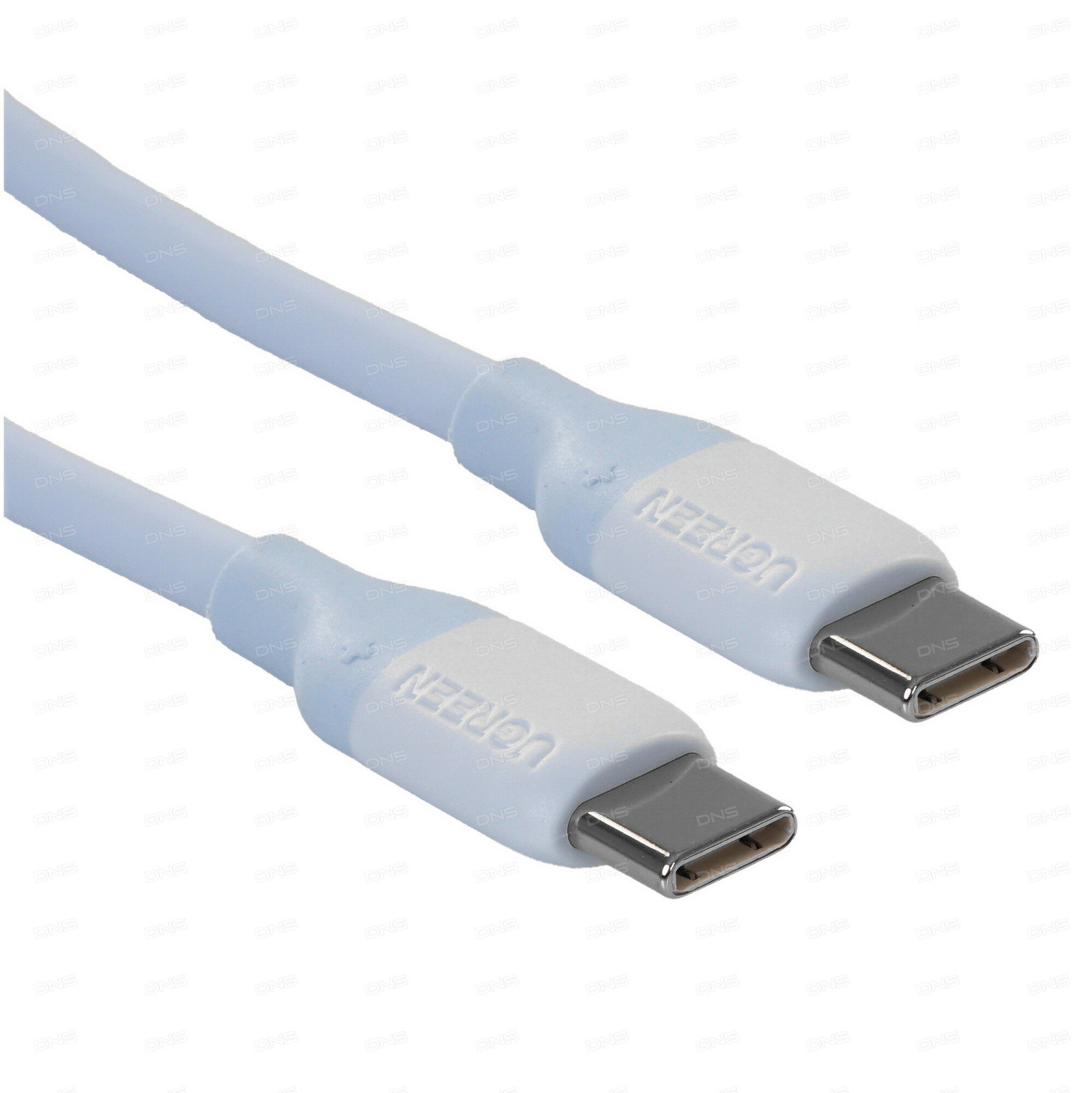 Кабель круглый Ugreen USB Type-C - USB Type-C голубой 2 м