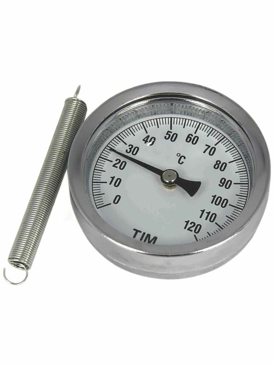 Термометр накладной с пружиной (TIM) 1/4" (0-120 С)
