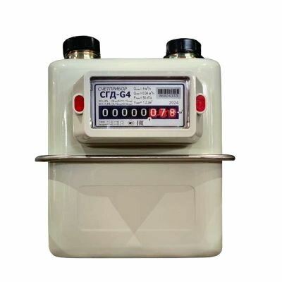 Счетчик газа Счетприбор СГД-G 4 межосевое 110 мм, левый 3/4" (слева направо)