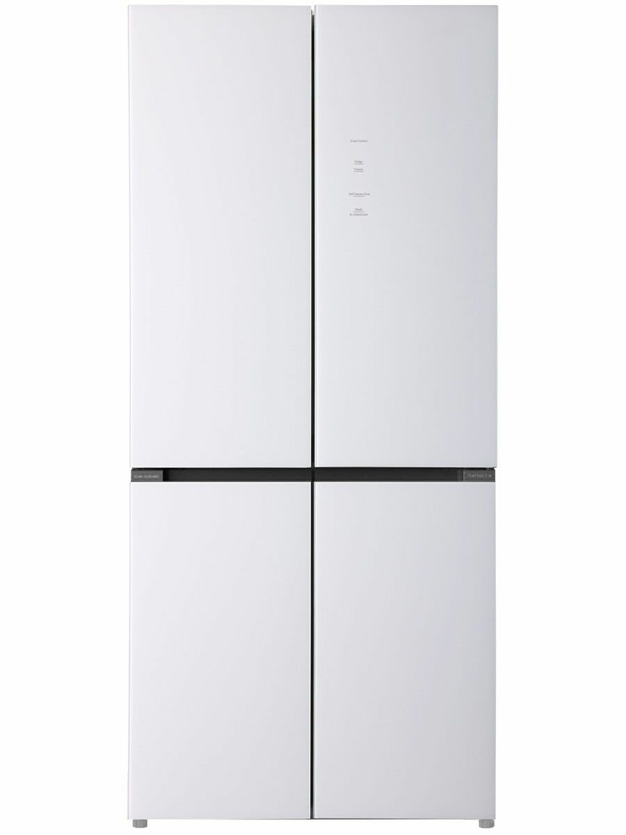 Холодильник Lex LCD485WGID, трехкамерный, 418 л, Total No Frost, инверторный, белое стекло