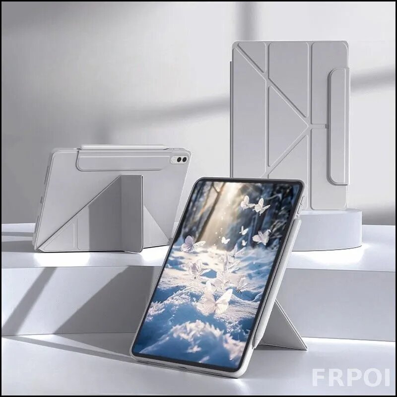 Чехол для планшета для Redmi Pad 2 Pro 5G/Redmi Pad 2 Pro светло-серый складной чехол-книжка