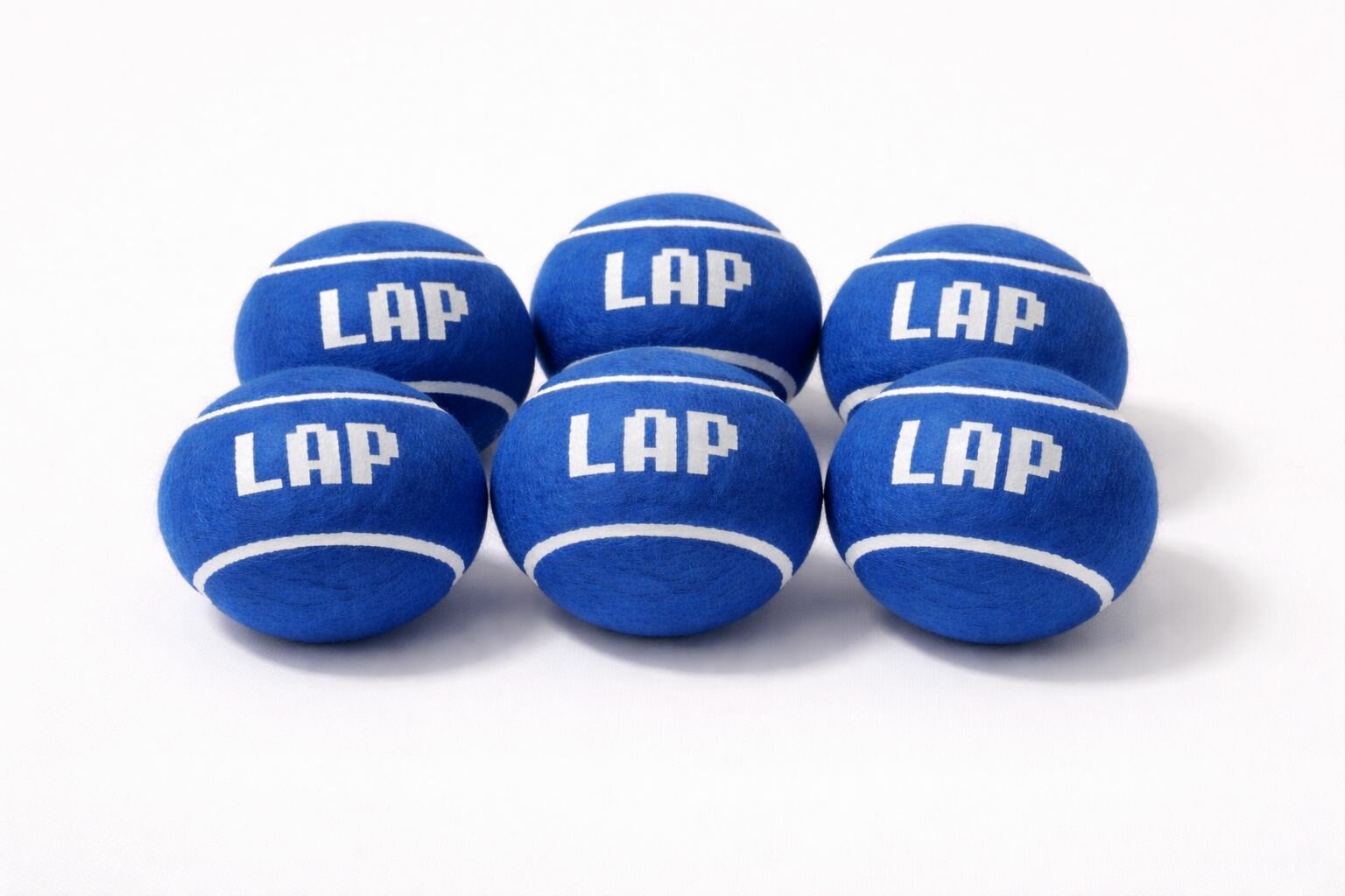 Комплект мячей для игры в Русскую лапту/ теннис мяч 6 шт. диаметр 6,5см синий мяч