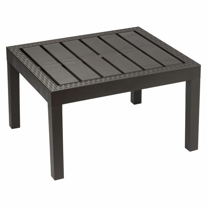 Стол садовый Ротанг , пластик, 55 65 38 см, мокко