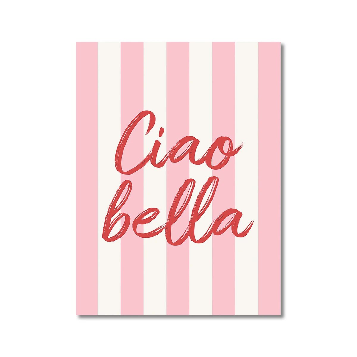 Ciao Bella, картина на холсте 30x40 см, розовый