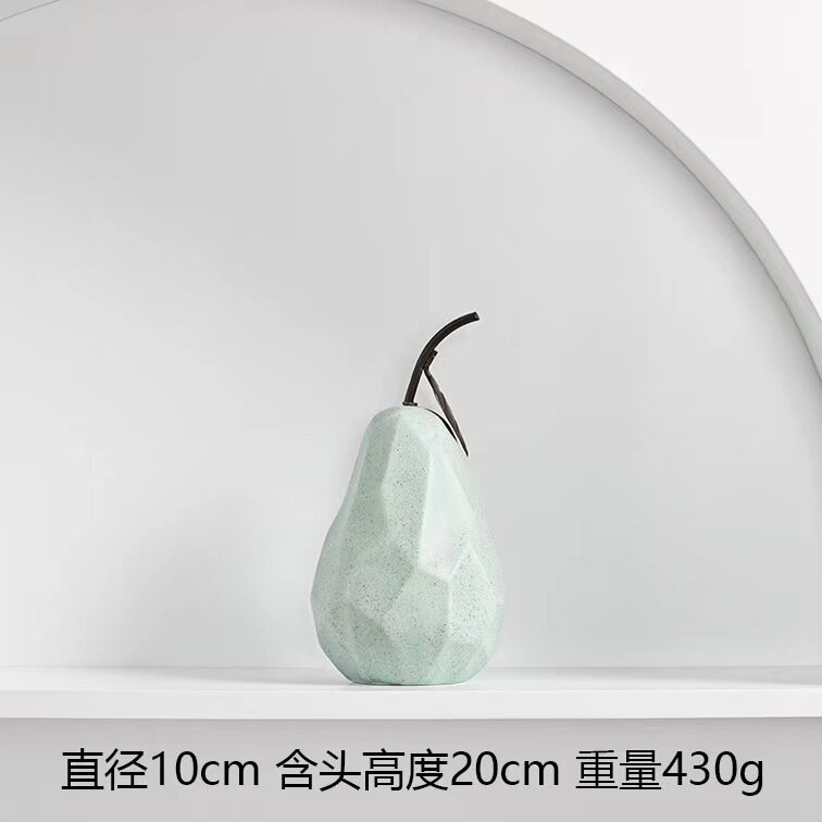 Керамическое украшение в виде яблока и груши в стиле ваби-саби от Longli, простой декор для гостиной, тумбы под телевизор, предмет декора для дома, элемент для демонстрации фруктов.