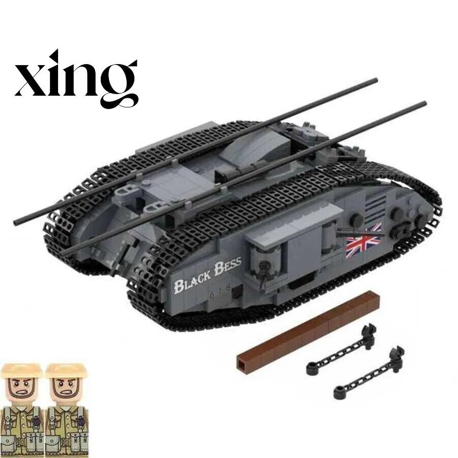 Конструктор танков WW1 Mark IV и Black Bess Металлический Танк модель для сборки