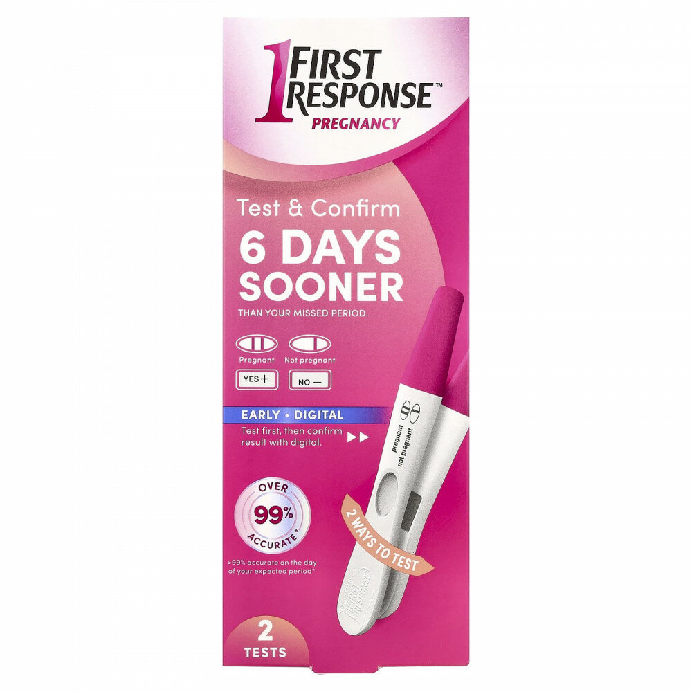 First Response, Test & Confirm Pregnancy Test, 2 Tests