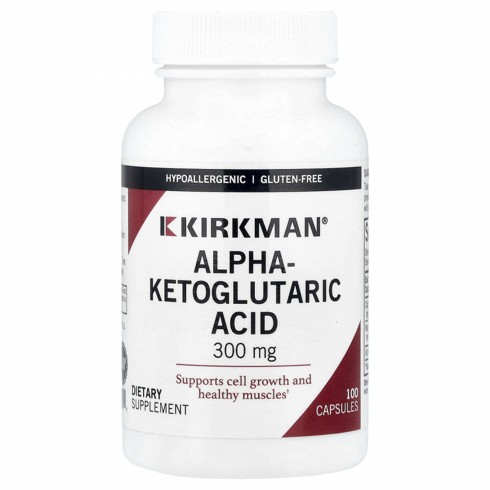 Kirkman Labs, альфа-кетоглутаровая кислота, 100 капсул
