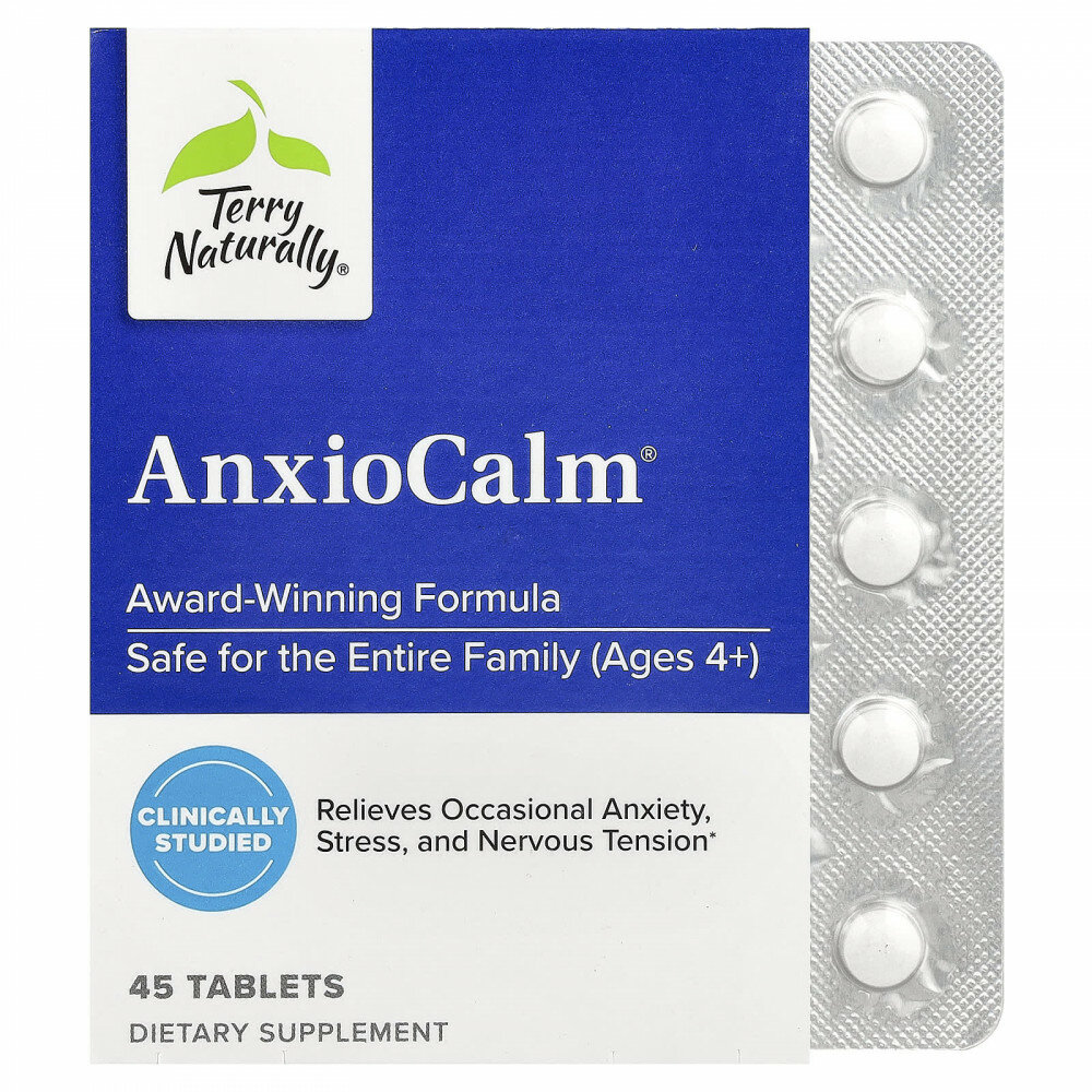 Terry Naturally, AnxioCalm®, 45 таблеток