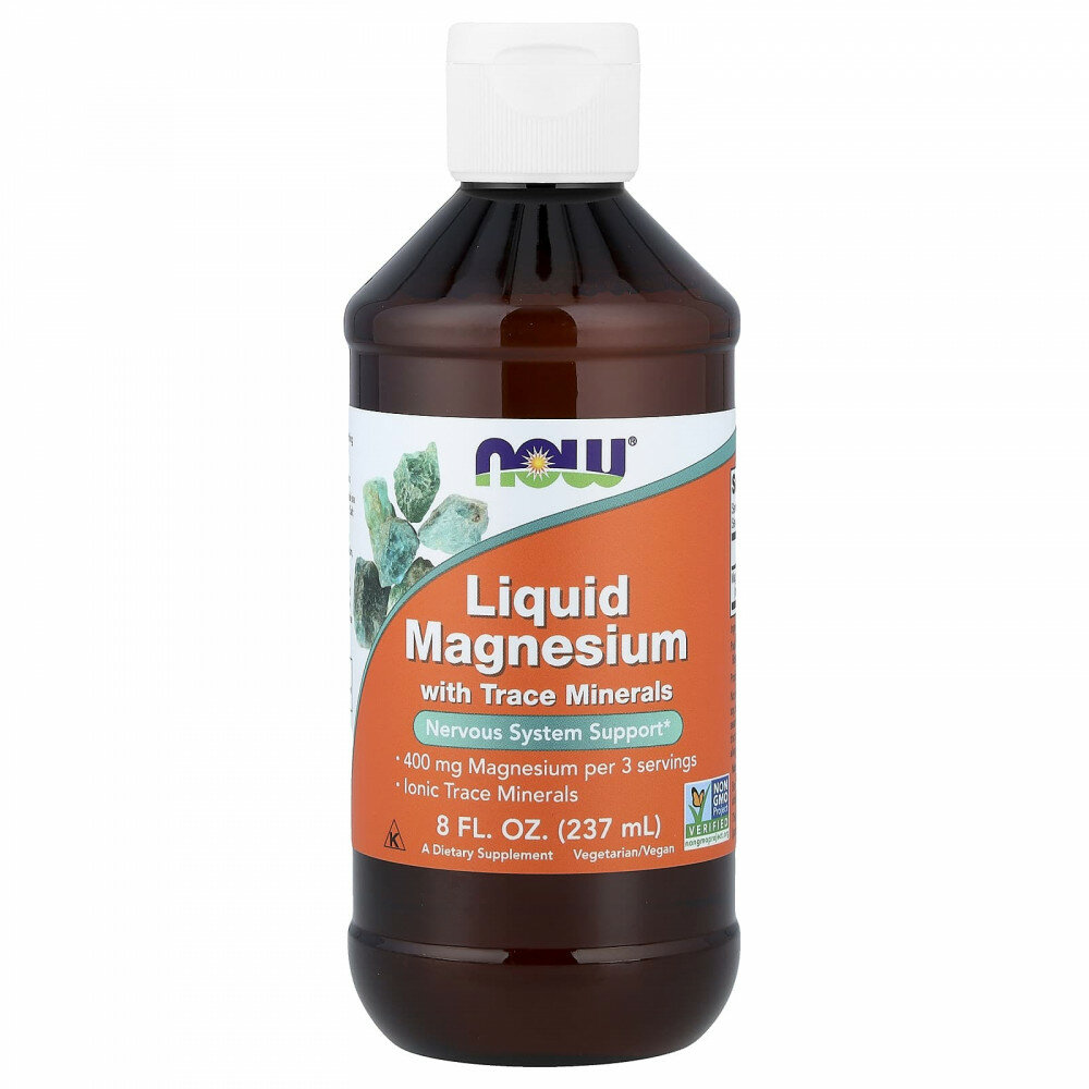 NOW Foods, жидкий магний с микроэлементами, 237 мл (8 жидк. унций)