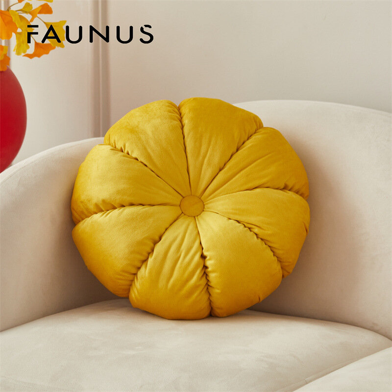 Плюшевая круглая декоративная подушка в европейском стиле, подушка для эркера в форме колеса, мягкая подушка для дивана в гостиной, напольная подушка, мягкий декоративный аксессуар.