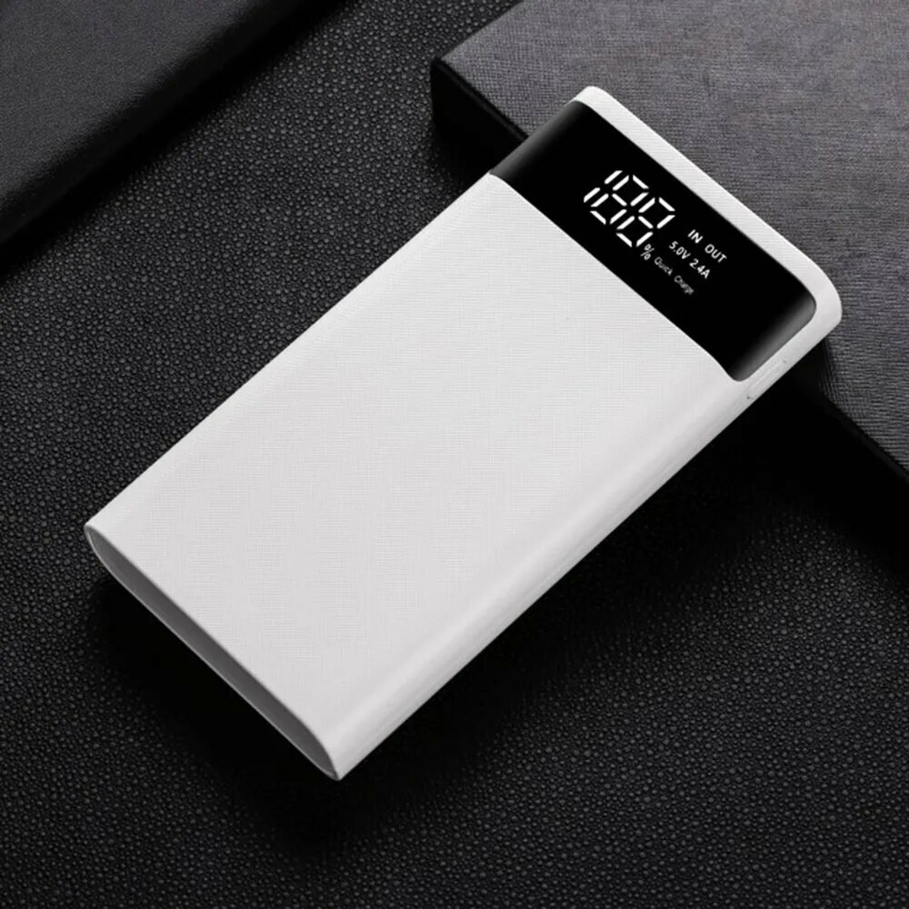 20000mAh Power Board для 6X18650 аккумуляторов DIY Powerbank Case (черный)
