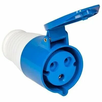 Розетка силовая переносная 32А 2P+PE IP44 223 EKFка