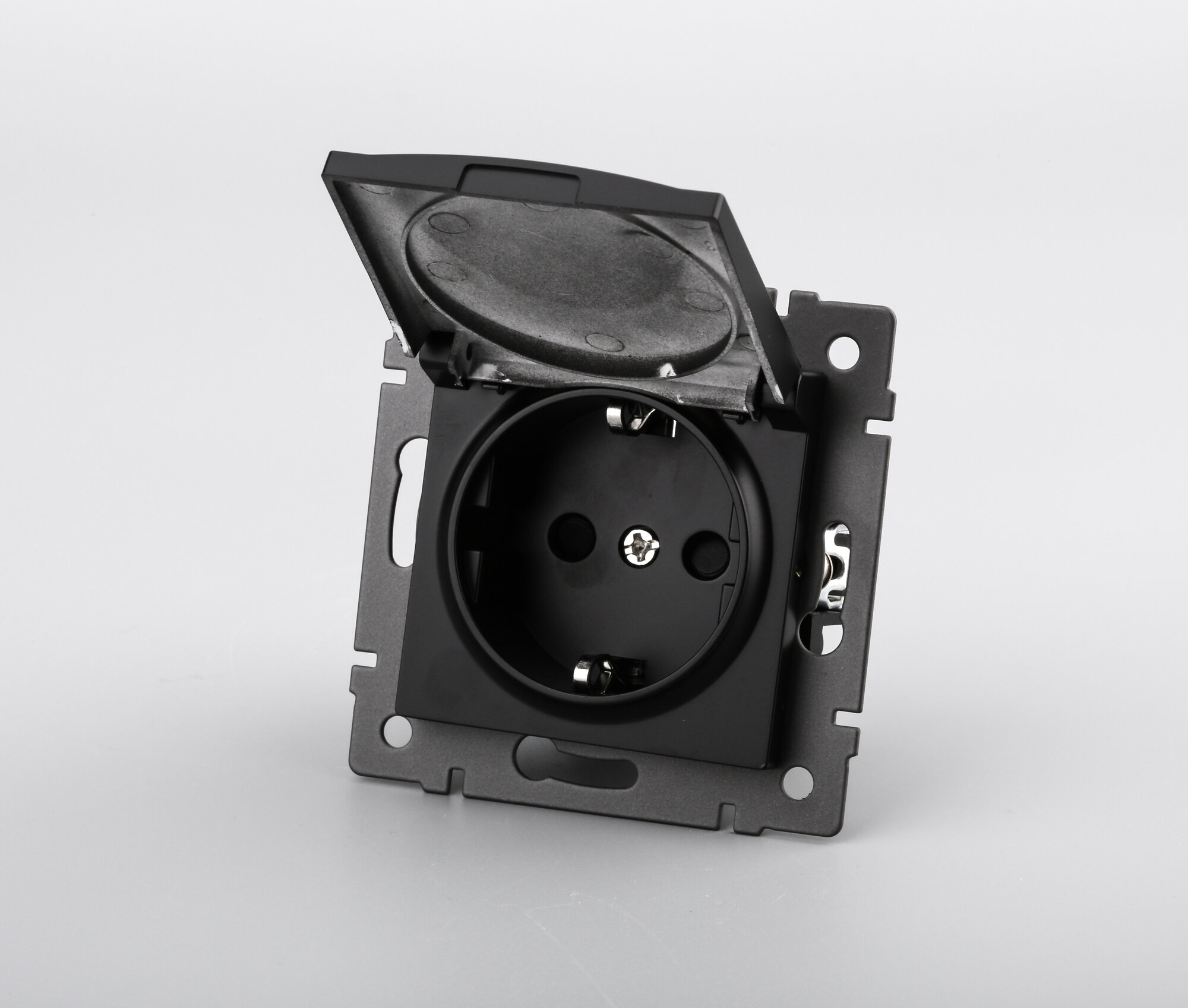 Розетка Arlight Механизм розетки влагозащищённый SCT-MCP-PL-BK-V (250V, 16A) (Arlight, -)