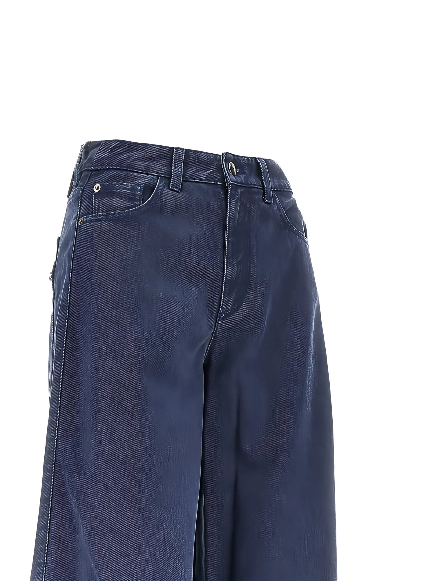 Джинсы EMPORIO ARMANI Belt-loop wide-leg jeans, размер S, blue — фото 1