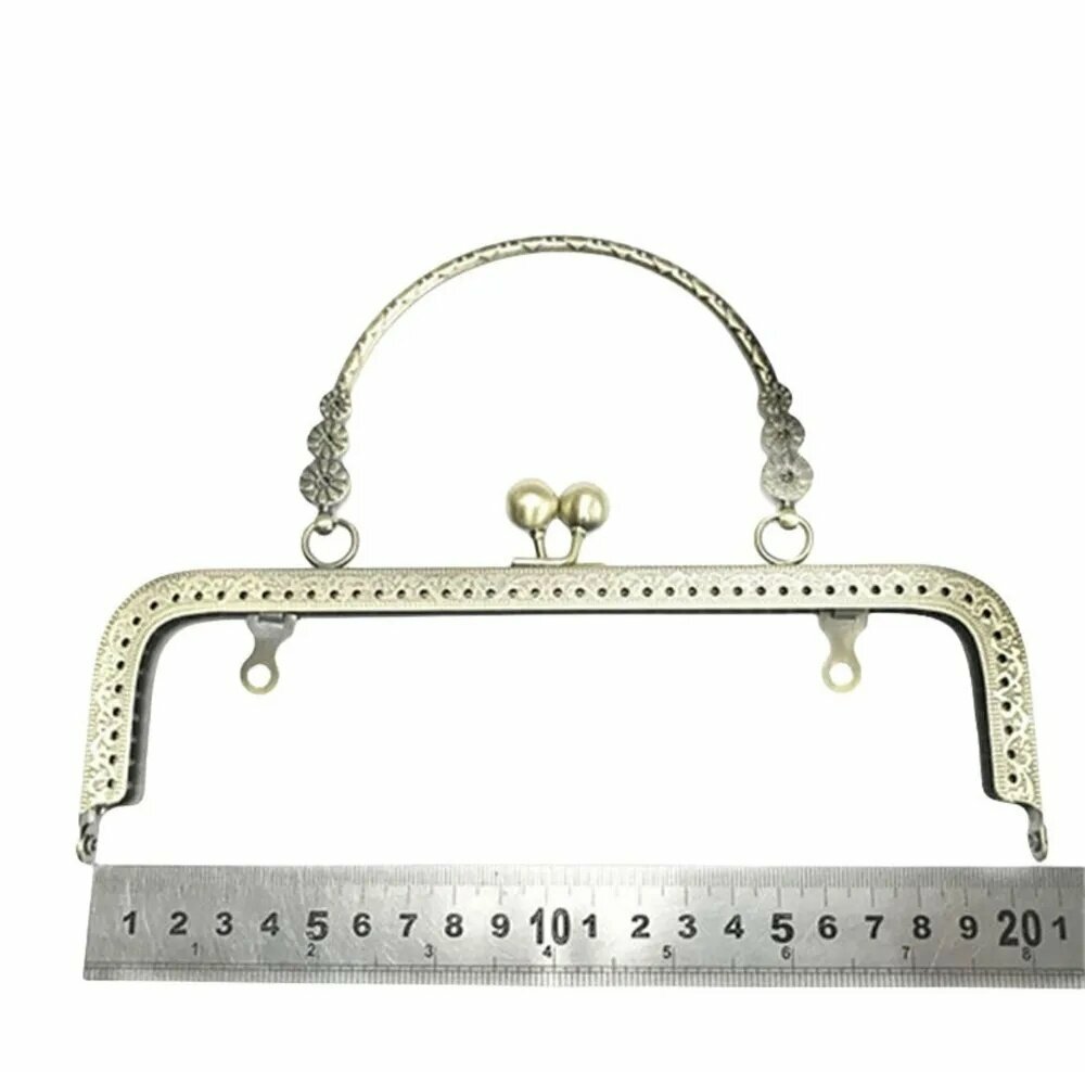 Фермуар застежка с ручкой для сумки 20 см