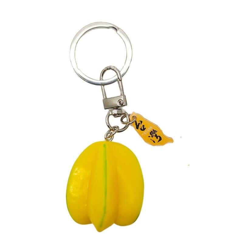 Резиновый брелок-фрукт, Карамбола