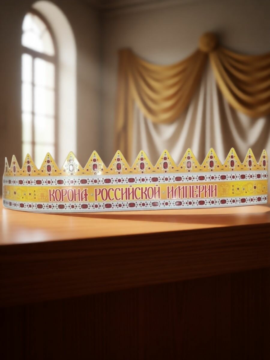 Корона праздничная Корона Российской Империи, обхват головы 52-60 см