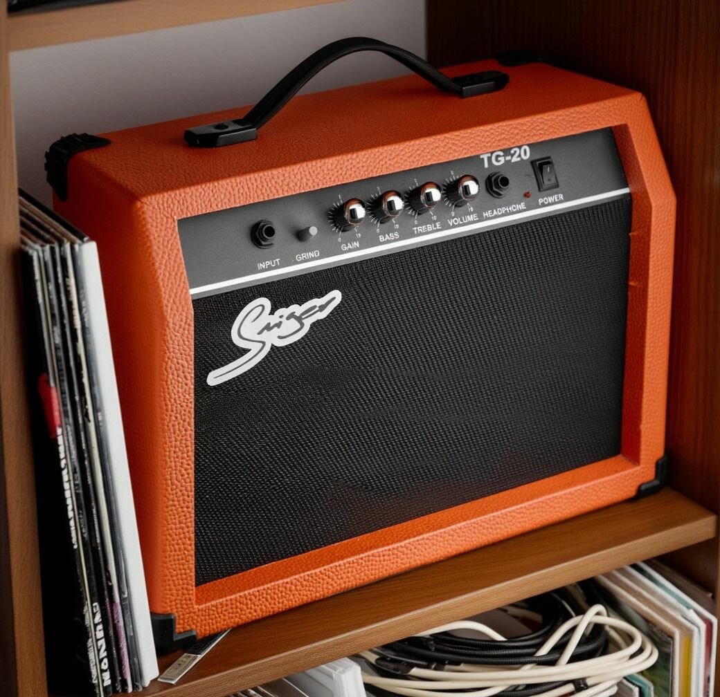Гитарный комбоусилитель, 20Вт/8", оранжевый, Smiger