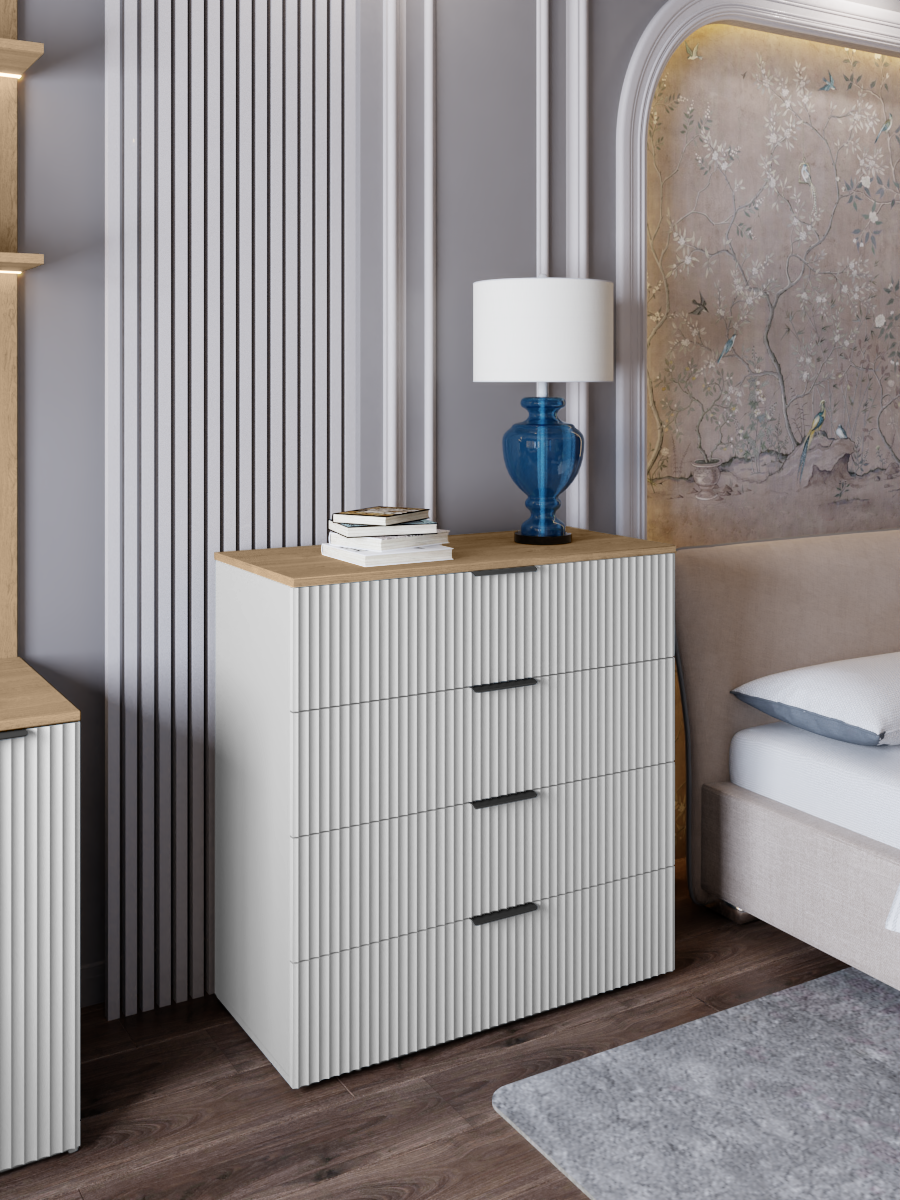 Комод с ящиками для одежды Салерно 4 с 4 ящиками 91 х 42 x 96 см