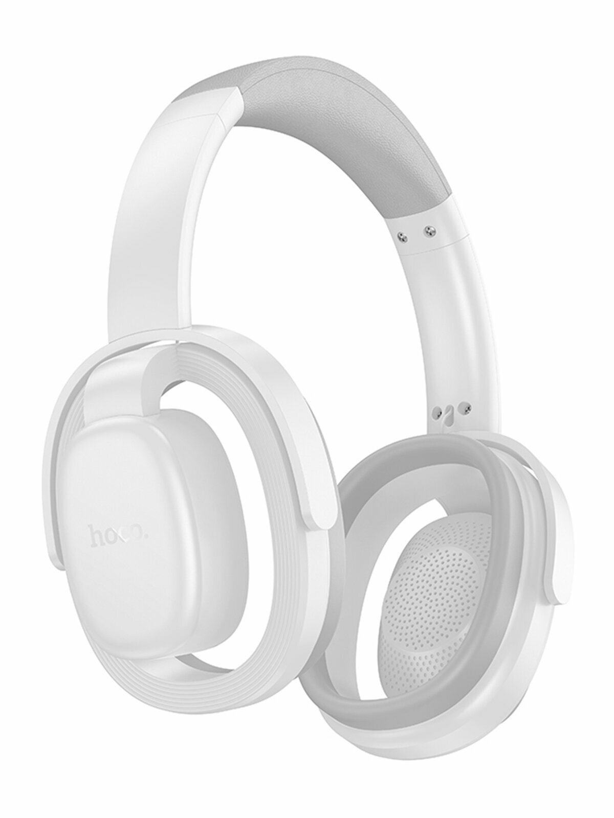 Наушники беспроводные Hoco W67, накладные, открытого типа, 32 часа работы, Bluetooth 5.4, серый