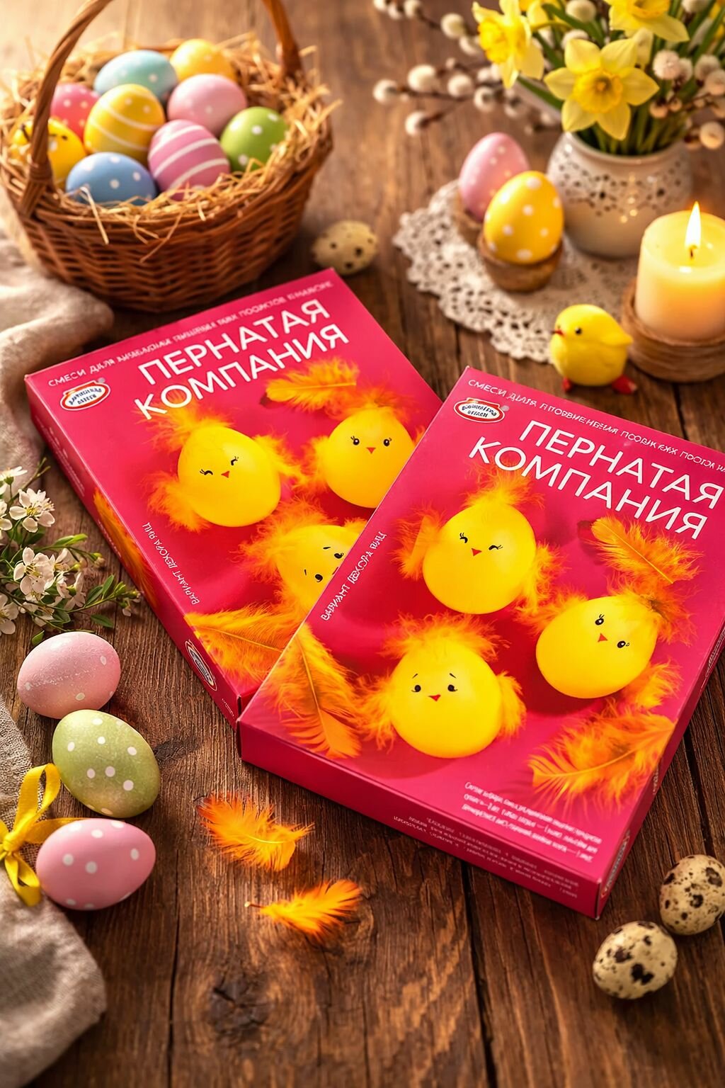 Смесь для окрашивания яиц пасхальная, 2 упаковки