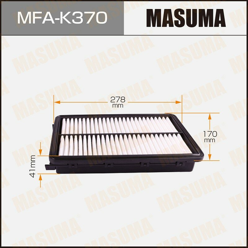 Фильтр воздушный MASUMA MFA-K370 HYUNDAI TUCSON III 2015-2018/KIA SPORTAGE IV 2015-2018