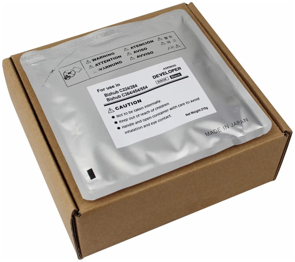 Девелопер для Konica Minolta Bizhub C224, C284, C364, C454, C554 черный, CET8125 совместимй