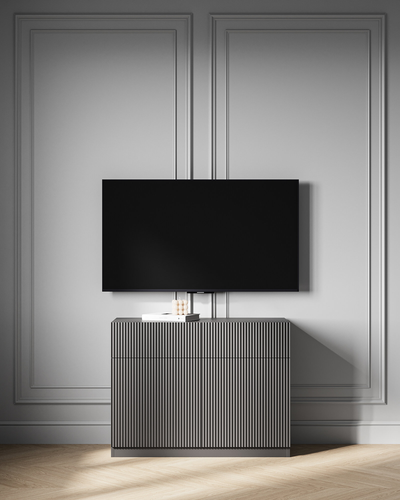 Комод Моника с ящиками для одежды и хранения вещей, современный стиль, МДФ фасады