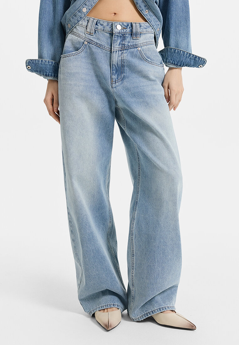 Джинсы багги 