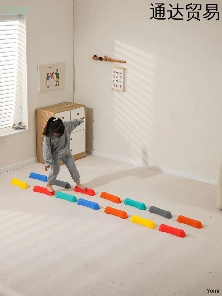 Балансировочная дорожка балансировочная для детей, набор 6 шт, пластик